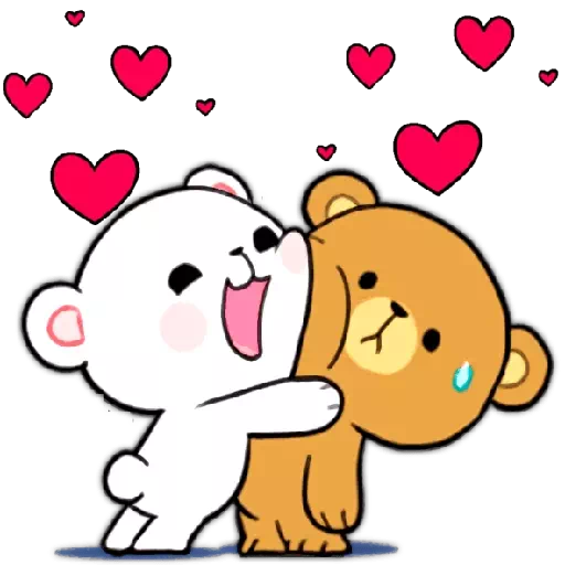Sticker Abrazo de oso de peluche pegatinas PNG - DescargarStickers