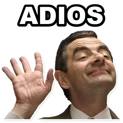 ADIOS #667170 Sticker de WhatsApp PNG - DescargarStickers