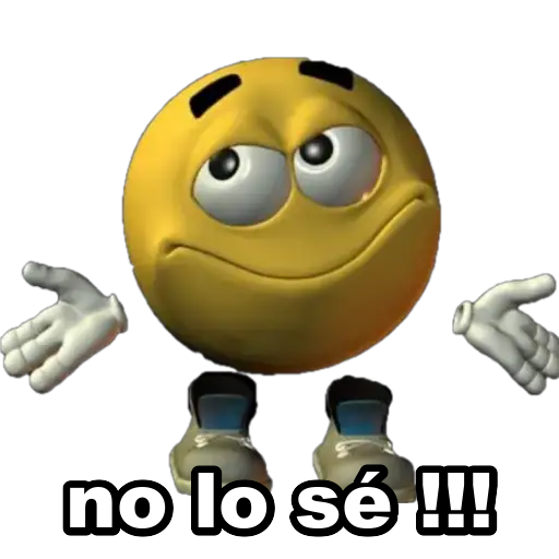 No lo sé !!! #809816 Sticker de WhatsApp - DescargarStickers