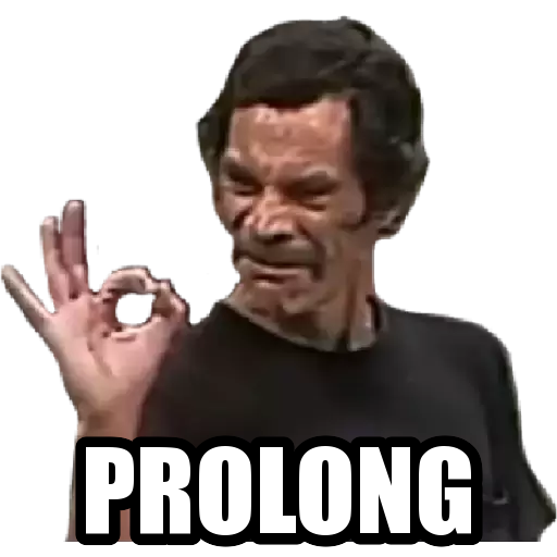 PROLONG Sticker de WhatsApp - DescargarStickers