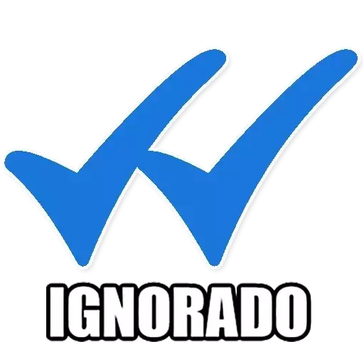 IGNORADO Sticker de WhatsApp - DescargarStickers
