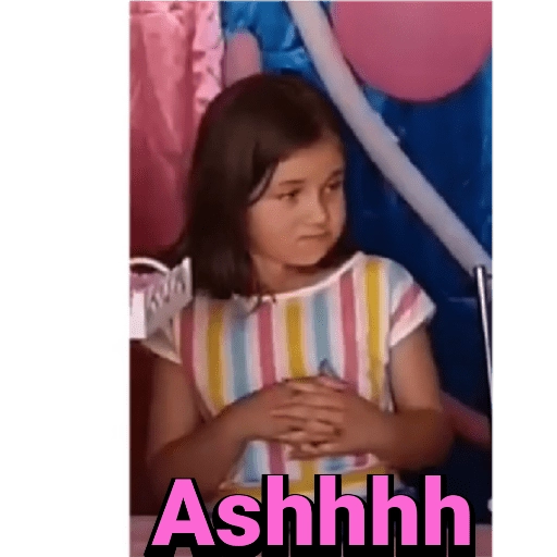 Ashhhh Sticker de WhatsApp - DescargarStickers