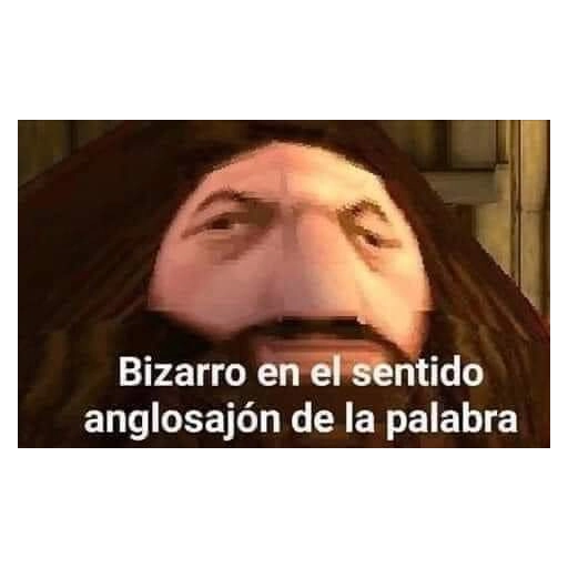 Bizarro en el sentido anglosajón de la palabra Sticker de WhatsApp ...