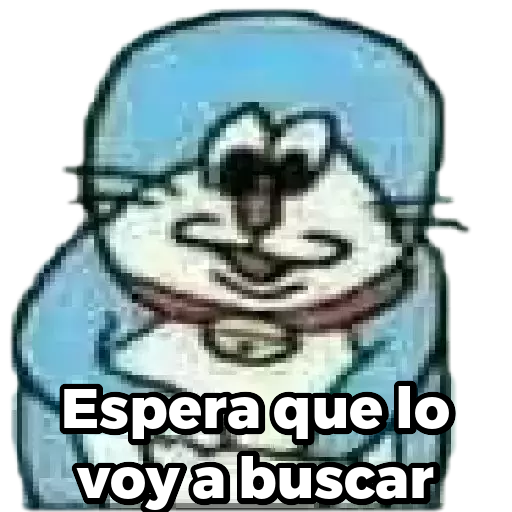 Sticker Espera que lo voy a buscar PNG - DescargarStickers