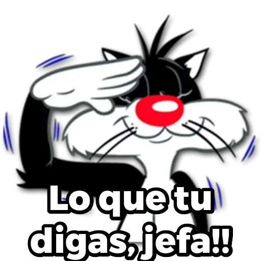 Lo que tu digas, jefa!! Sticker de WhatsApp - DescargarStickers