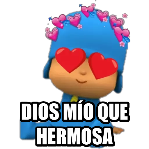 Dios mío que hermosa Sticker de WhatsApp - DescargarStickers