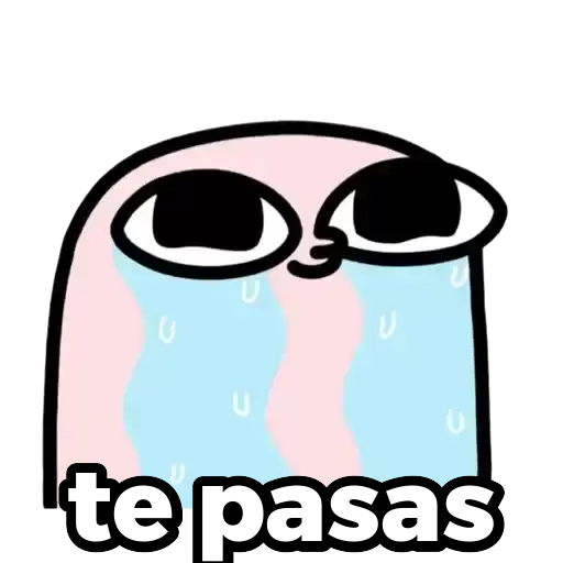 Te pasas Sticker de WhatsApp - DescargarStickers