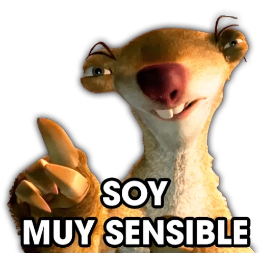 Soy muy sensible Sticker de WhatsApp - DescargarStickers
