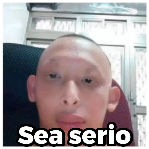 Sea serio Sticker de WhatsApp - DescargarStickers