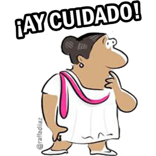 ¡Ay cuidado! Sticker de WhatsApp - DescargarStickers