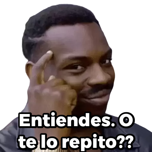 Sticker Entiendes. O te lo repito?? PNG - DescargarStickers