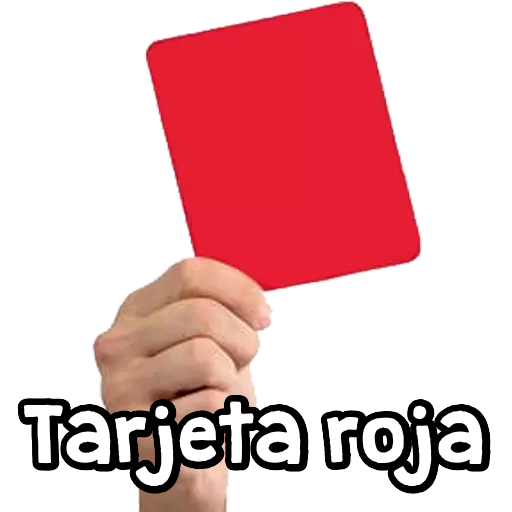 Sticker Tarjeta roja PNG - DescargarStickers