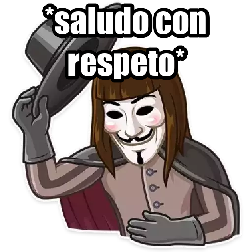 *Saludo con respeto* Sticker de WhatsApp - DescargarStickers
