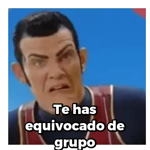 Te has equivocado de grupo Sticker de WhatsApp - DescargarStickers