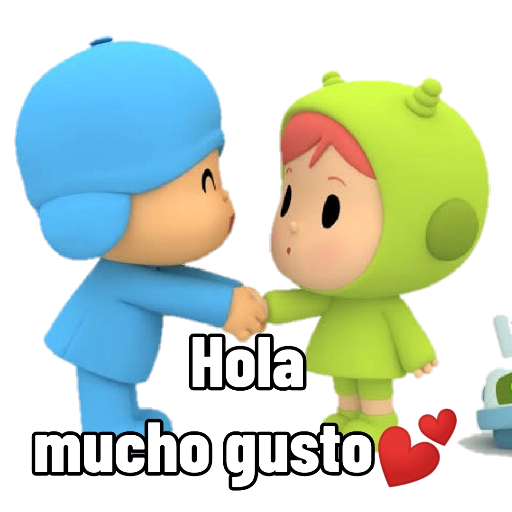 Hola mucho gusto Sticker de WhatsApp - DescargarStickers