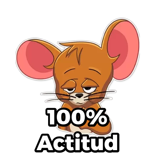 100% Actitud Sticker de WhatsApp - DescargarStickers