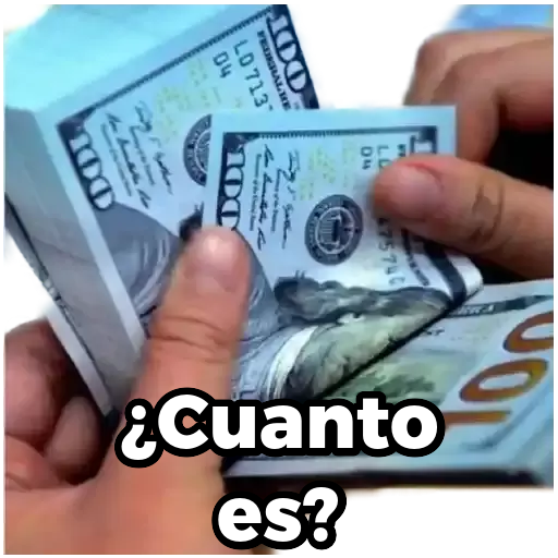 ¿Cuanto es? Sticker de WhatsApp - DescargarStickers