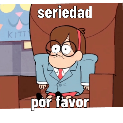 Seriedad por favor Sticker de WhatsApp - DescargarStickers