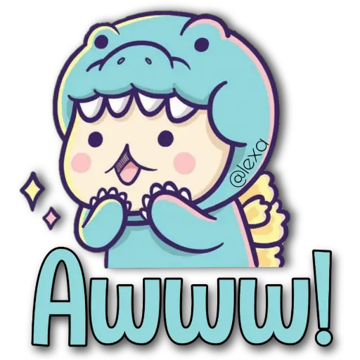 Awww! Sticker de WhatsApp - DescargarStickers