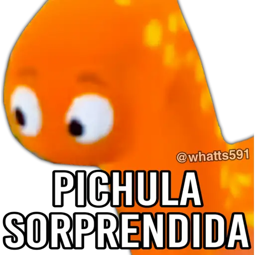 Pichula sorprendida Sticker de WhatsApp - DescargarStickers