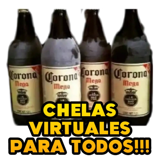 Sticker CHELAS VIRTUALES PARA TODOS!!! PNG - DescargarStickers