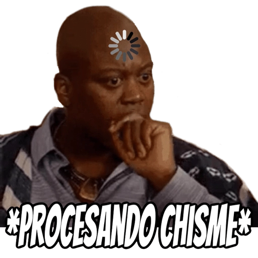Sticker *PROCESANDO CHISME* PNG - DescargarStickers