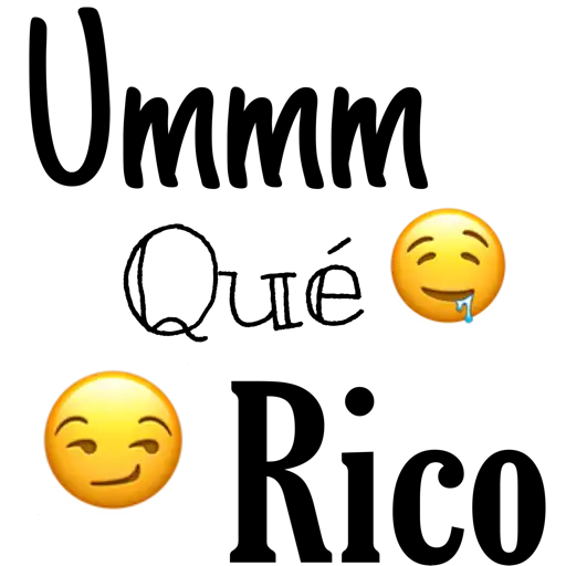Ummm que Rico Sticker de WhatsApp - DescargarStickers