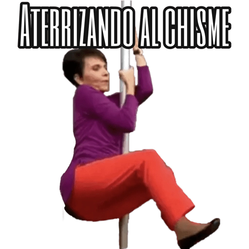 ATERRIZANDO AL CHISME Sticker de WhatsApp - DescargarStickers