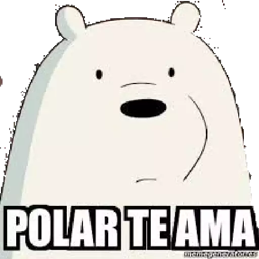 Polar Te Ama Sticker De Whatsapp Descargarstickers
