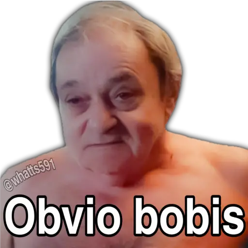 Sticker Obvio bobis PNG - DescargarStickers