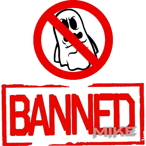 BANNED PNG transparente - Descargar Stickers