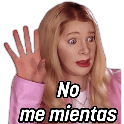 No me mientas Sticker de WhatsApp - DescargarStickers