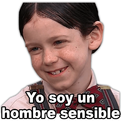 Yo soy un hombre sensible Sticker de WhatsApp - DescargarStickers