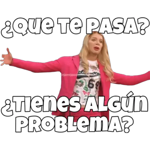 ¿Qué te pasa? ¿Tienes algún problema? Sticker de WhatsApp ...