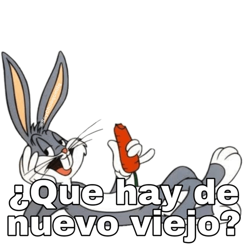 ¿Qué hay de nuevo viejo? #416274 Sticker de WhatsApp - DescargarStickers