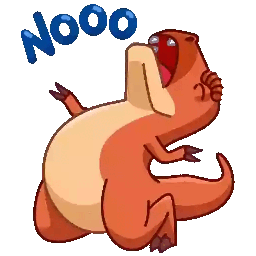 Sticker NOOO GIF - DescargarStickers