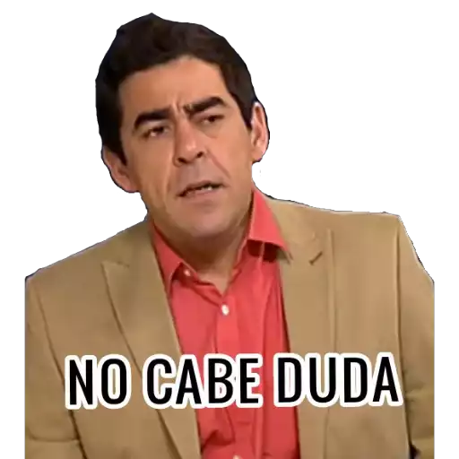 NO CABE DUDA Sticker de WhatsApp - DescargarStickers