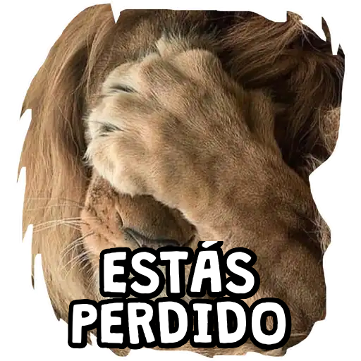Estás perdido Sticker de WhatsApp - DescargarStickers