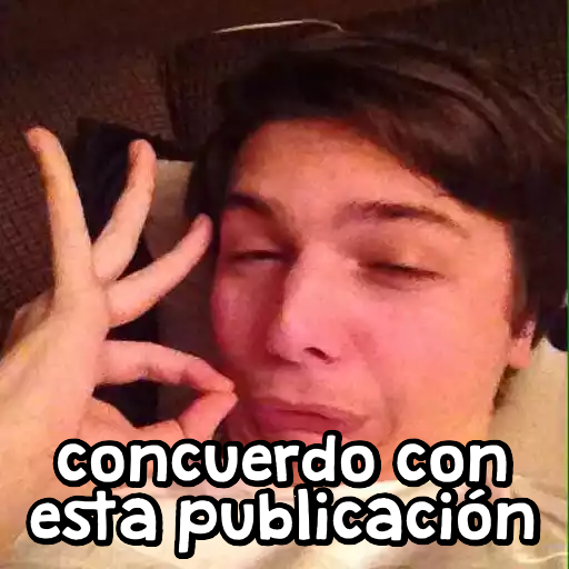 Concuerdo con esta publicación Sticker de WhatsApp - DescargarStickers