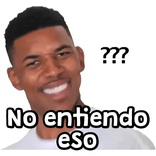 No entiendo eso Sticker de WhatsApp - DescargarStickers