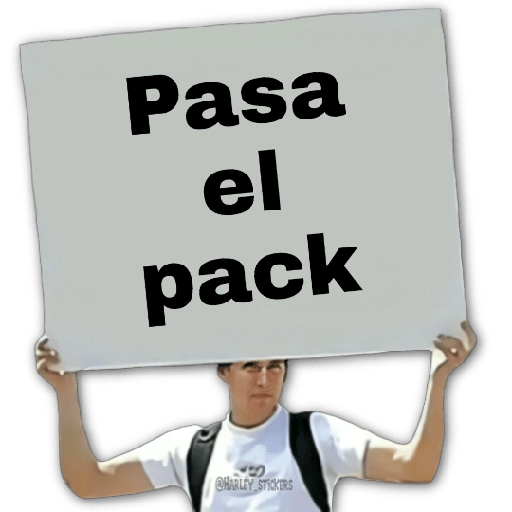 Pasa el pack Sticker de WhatsApp - DescargarStickers