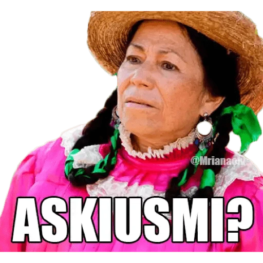 ASKIUSMI? Sticker de WhatsApp - DescargarStickers