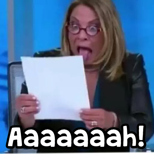 Aaaaaaah! Sticker de WhatsApp - DescargarStickers