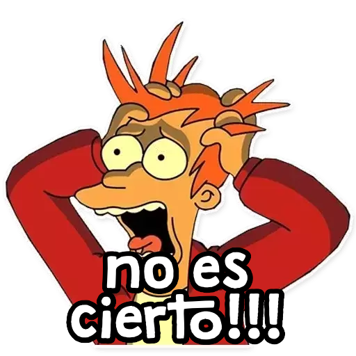 No es cierto!!! Sticker de WhatsApp - DescargarStickers
