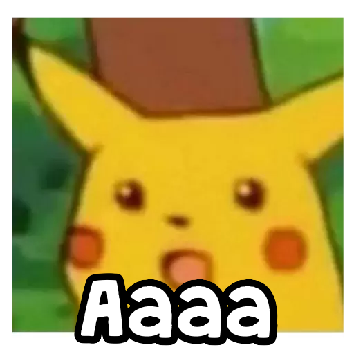Aaaa Sticker de WhatsApp - DescargarStickers