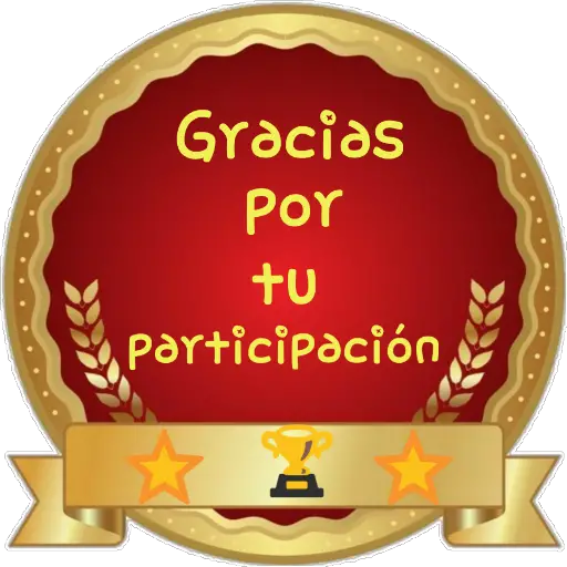 Gracias por participación Sticker de WhatsApp - DescargarStickers