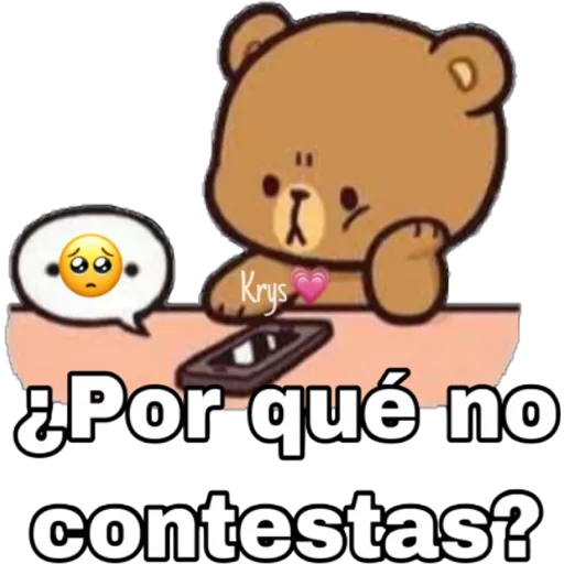 ¿Por qué no contestas? Sticker de WhatsApp - DescargarStickers