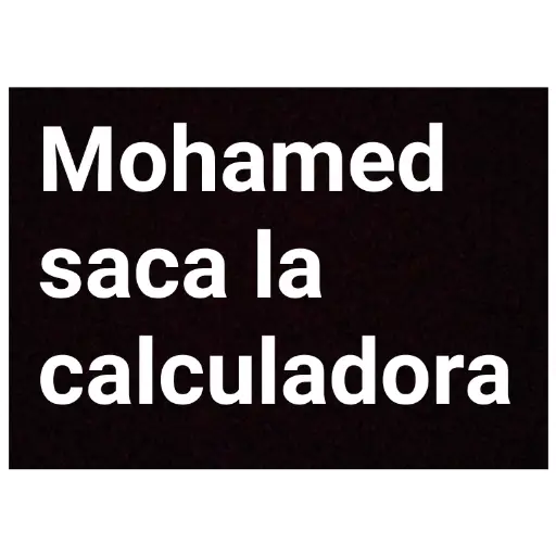 Mohamed saca la calculadora Sticker de WhatsApp - DescargarStickers Mohamed saca la calculadora Sticker de WhatsApp - DescargarStickers