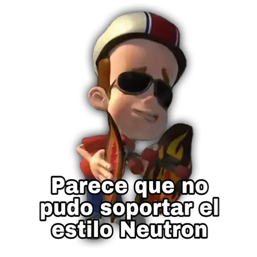 Parece que no pudo soportar el estilo Neutrón Sticker de WhatsApp ... Parece que no pudo soportar el estilo Neutrón Sticker de WhatsApp ...