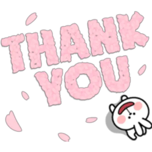 THANK YOU Sticker de WhatsApp - DescargarStickers